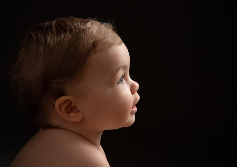 baby face profile | Glow Portraits | NYC Newborn & Maternity Photography